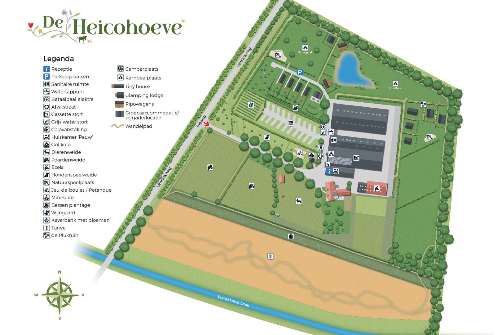 Plattegrond De Heicohoeve – Ontdek het terrein